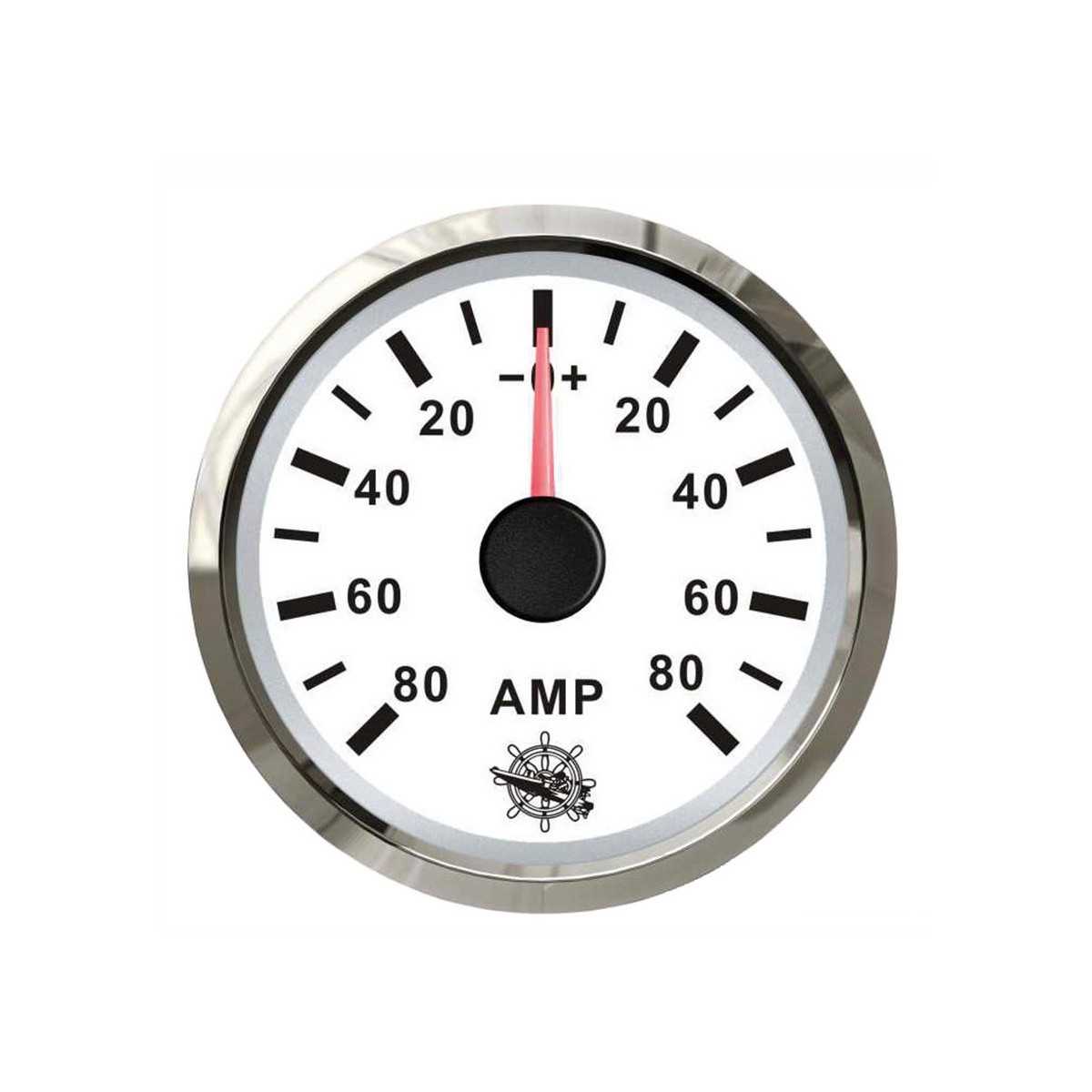 Osculati Ammeter Scale +- 80A 12/24V A.57xB.51xC.45mm White OS2732224