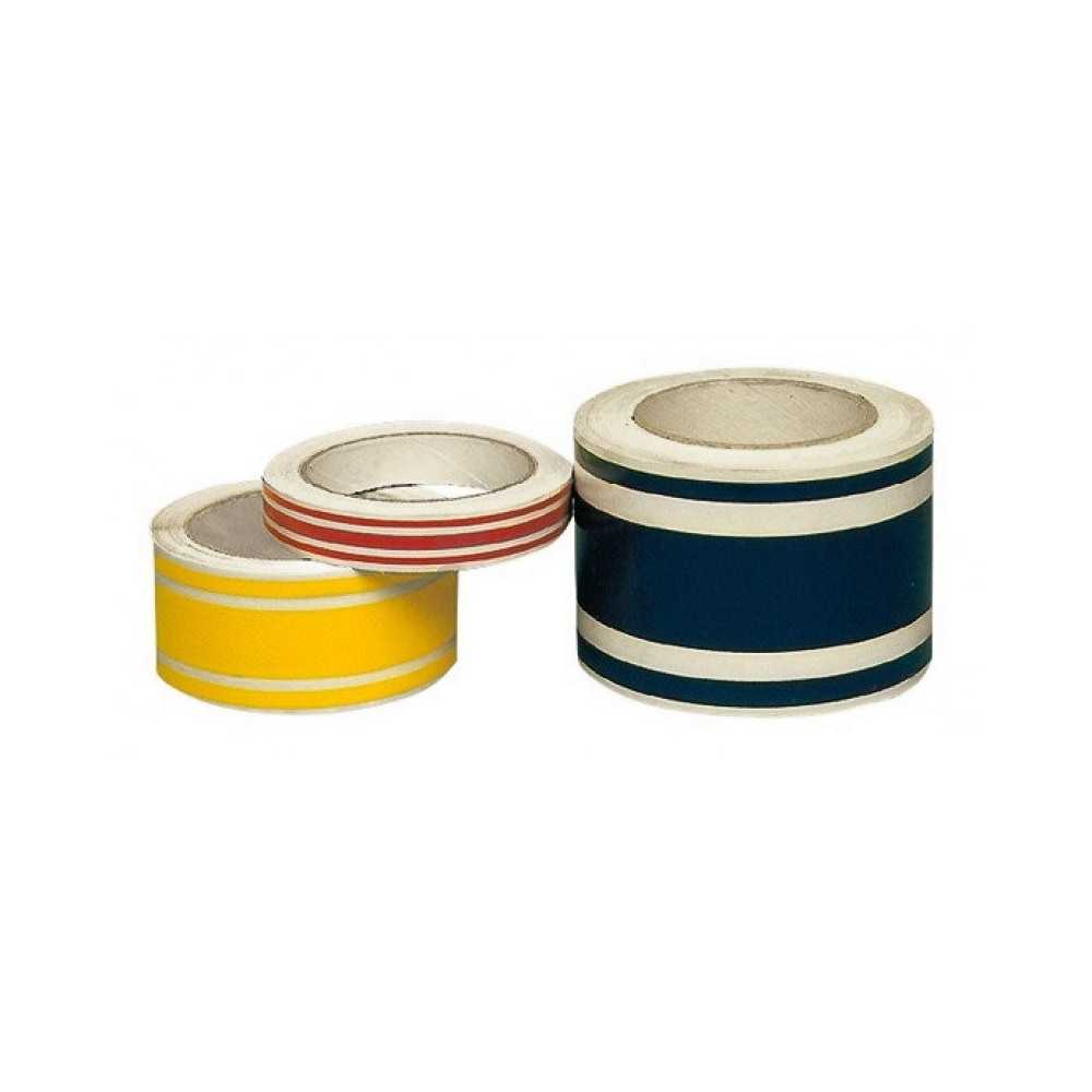 White Self-Adhesive Waterline Tape 3 Stripes H 80 mm x L 20 mt OS6511200BI