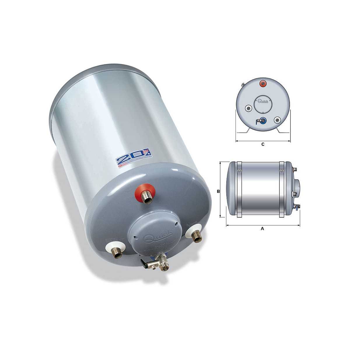 Quick Boiler BX50 in Acciaio Inox 50lt 500W con Scambiatore QBX5005S