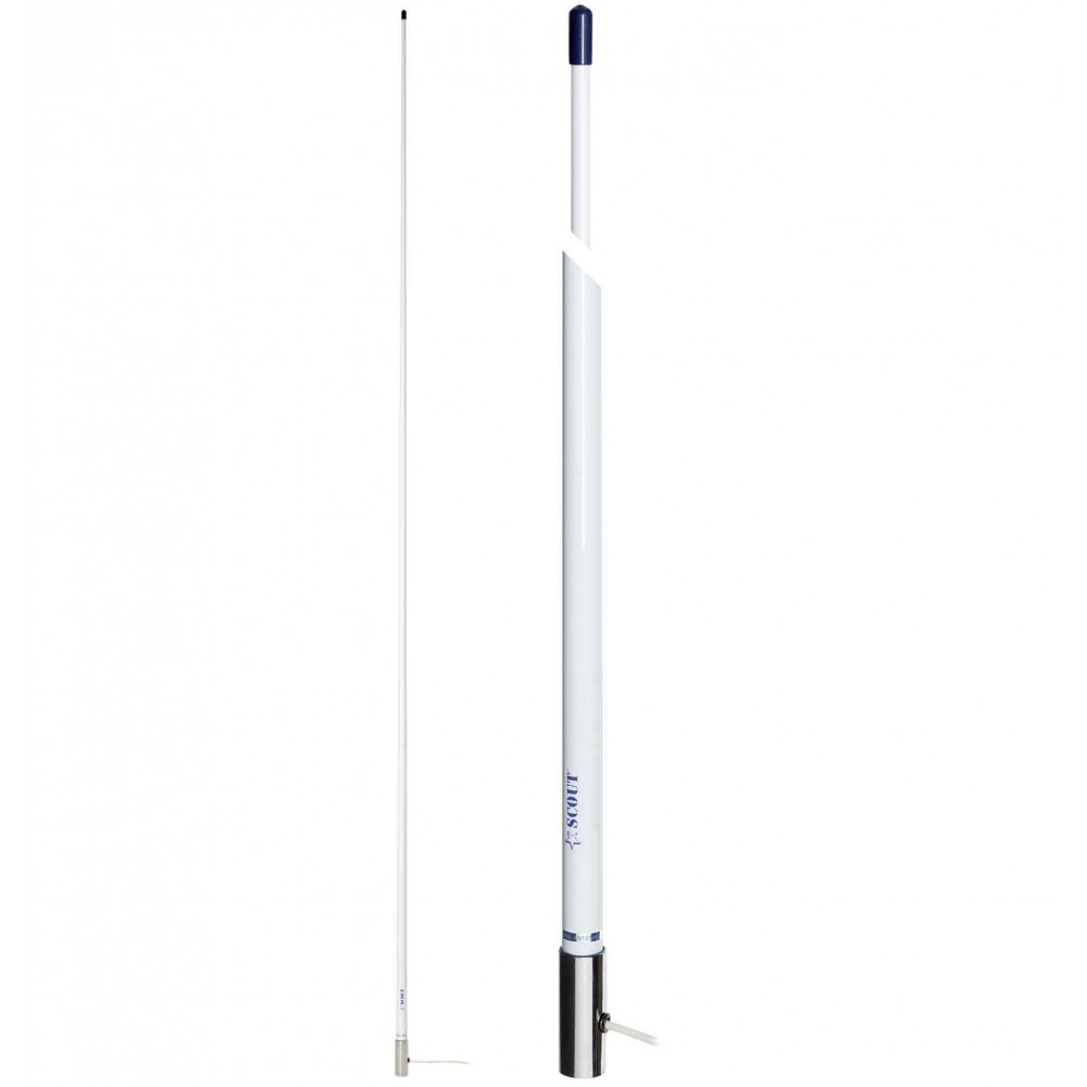 Scout KS-42 6dB VHF fiberglass antenna 240cm IP69 with cable 5m RG-58