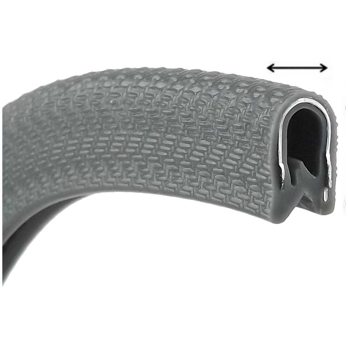 Profilo PVC semiflessibile Spessori 1,5 4mm Nero Venduto al metro